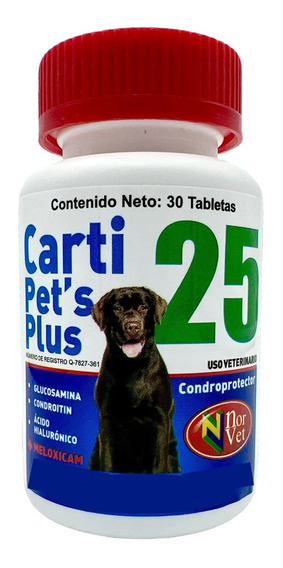 Carti Pets Plus+ 25 Norvet 30 Tabs | Suplemento Condoprotector con ...